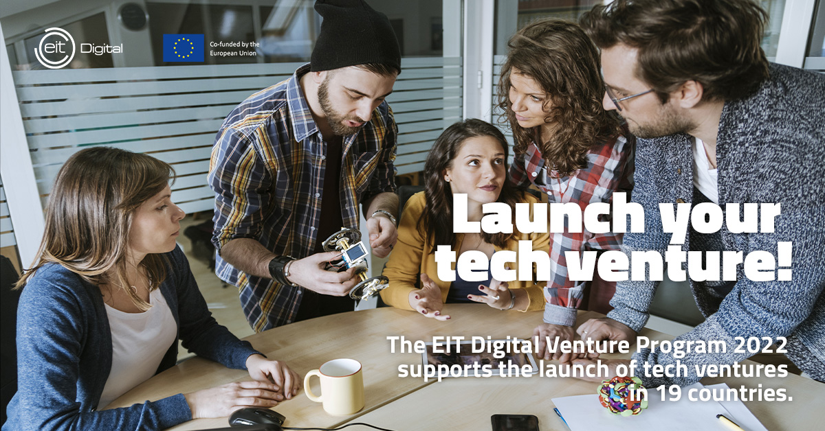 Έως €25.000 ανά startup η χρηματοδότηση για το EIT Digital Venture Program 2022 - Startup.gr